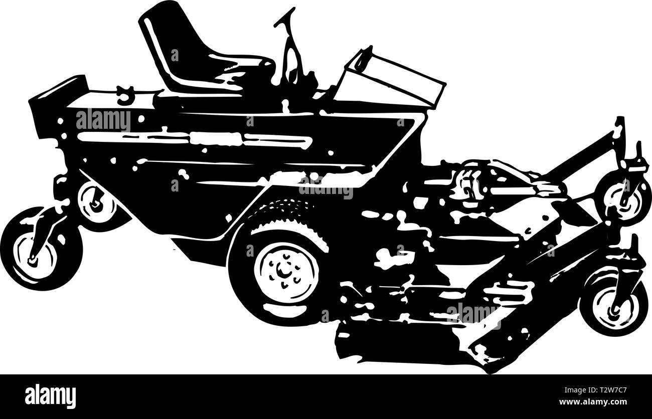Lawn Mower Vector Illustration Stock Vector Image & Art - Alamy
