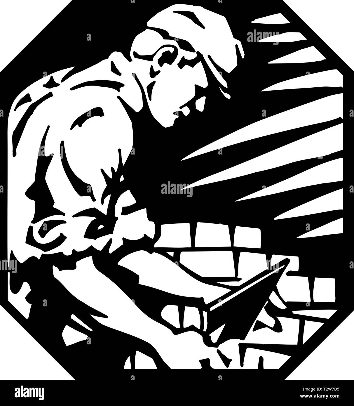 Brick Layer Illustration Stock Vector Image & Art - Alamy