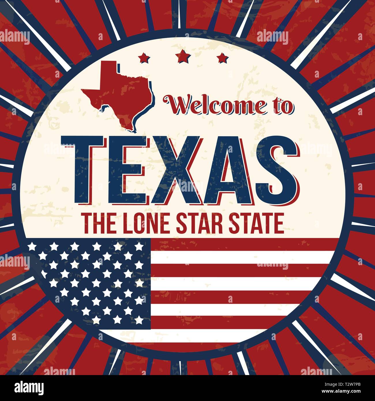 Texas tourist destination Stock Vector Images - Alamy