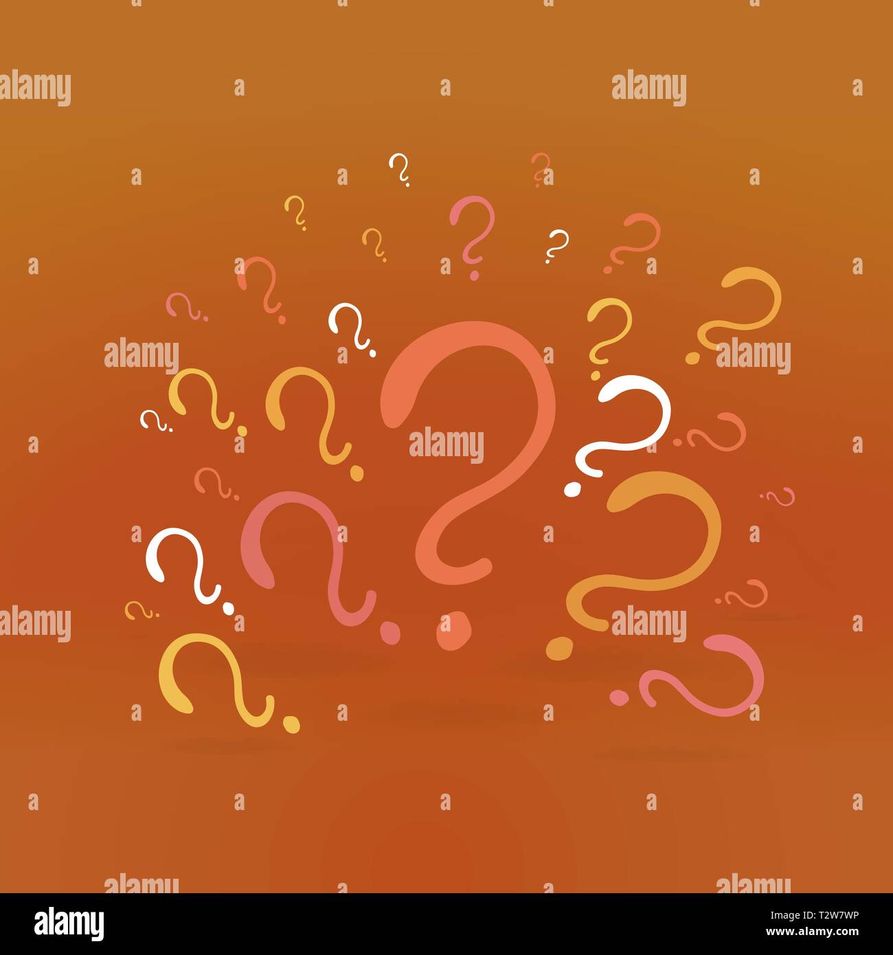 Question mark in sand Stock Vector Images - Alamy