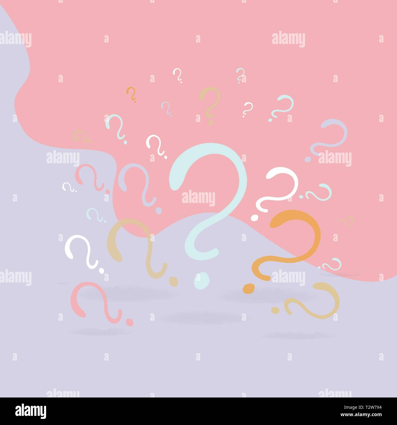 Question signs composition for web and print decoration, creative idea ...