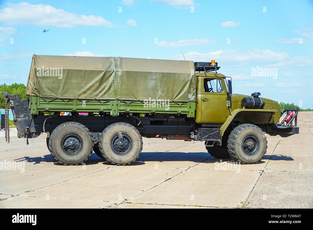 Old Soviet military vehicle for transporting soldiers Stock Photo - Alamy