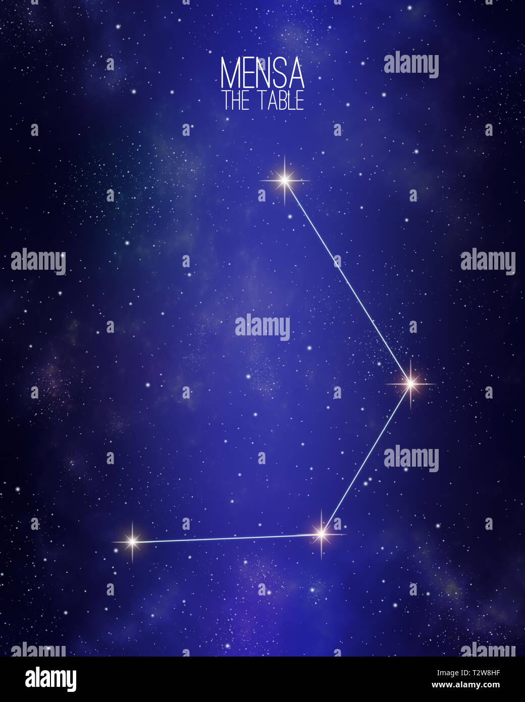 Mensa constellation space astronomy hi-res stock photography and images ...