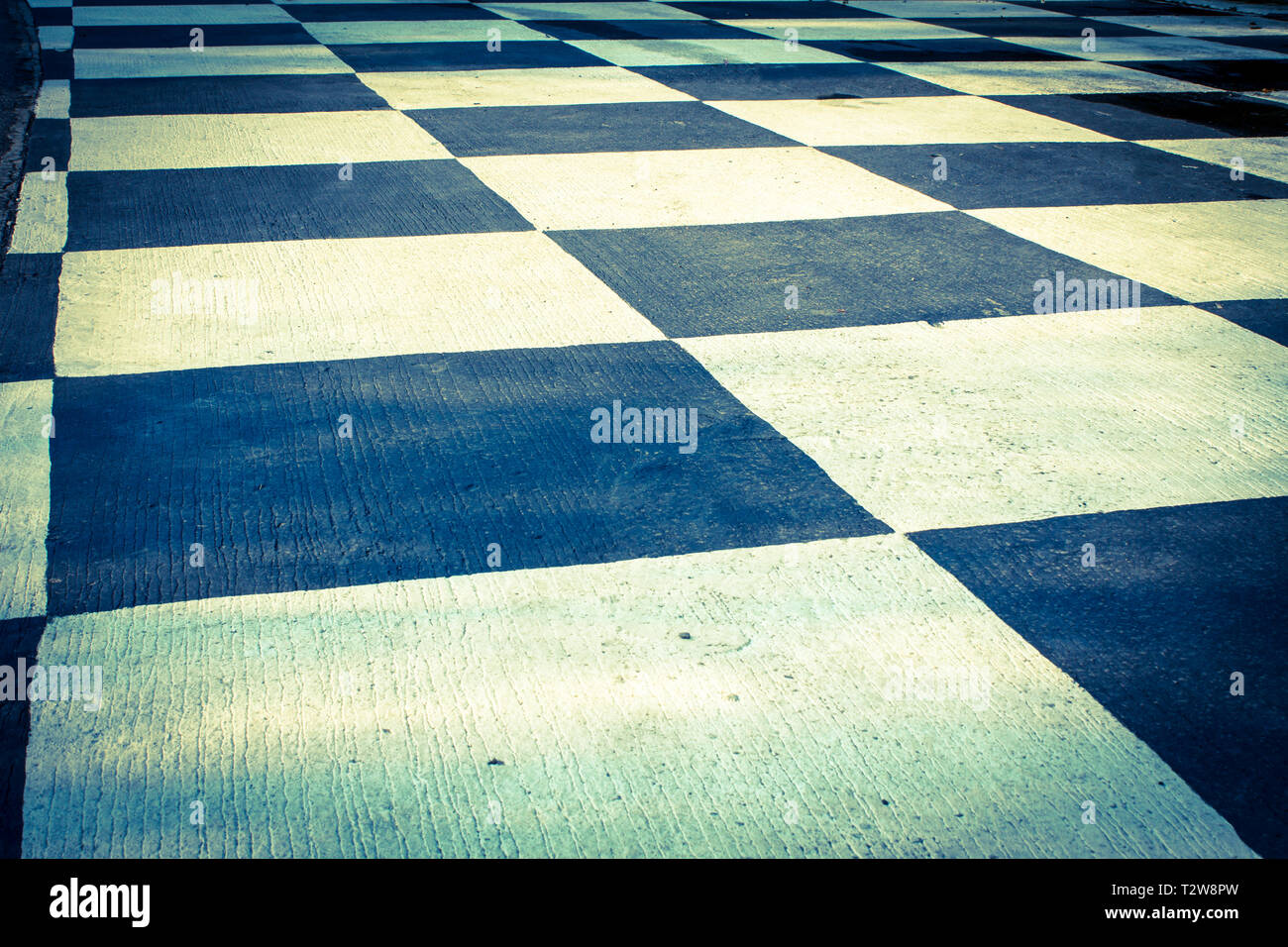 Checkered pattern floor,vintage light style,background and texture ...