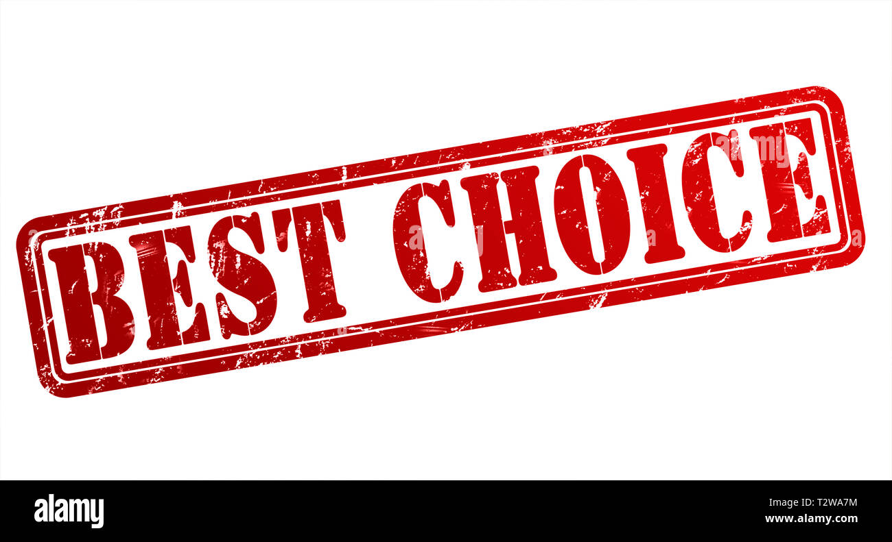 best choice rubber stamp concept illustration isolated Stock Photo - Alamy