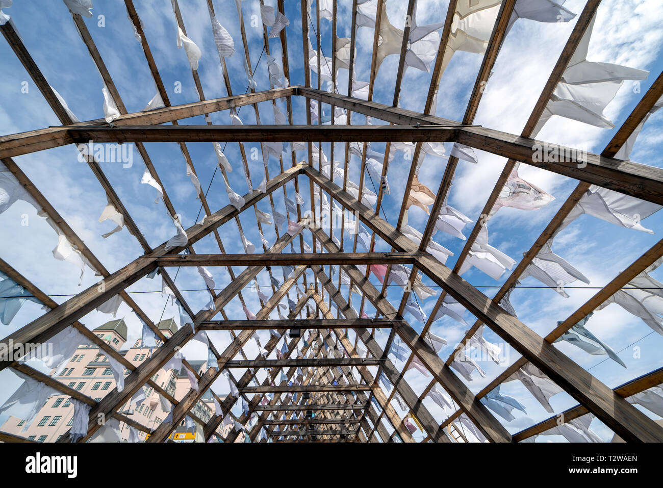 Oslo, Norway- September 23, 2018: The new harbour promenade in oslo has ...