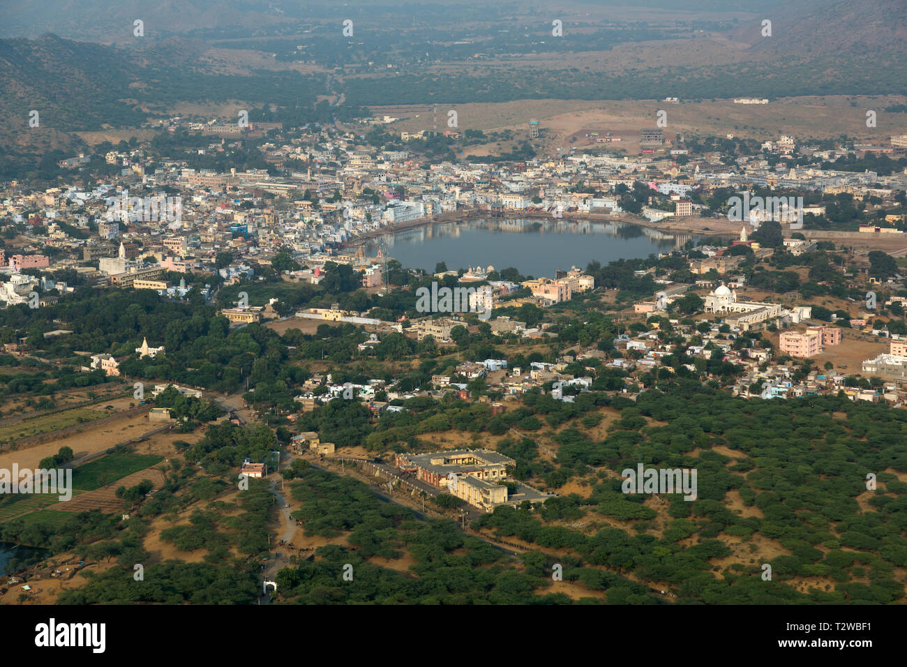 Aerial view pushkar india hi-res stock photography and images - Alamy
