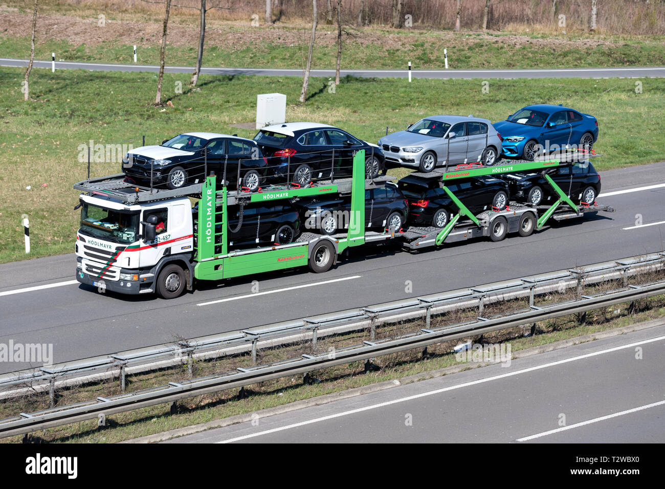 Hödlmayr truck on German motorway Stock Photo - Alamy