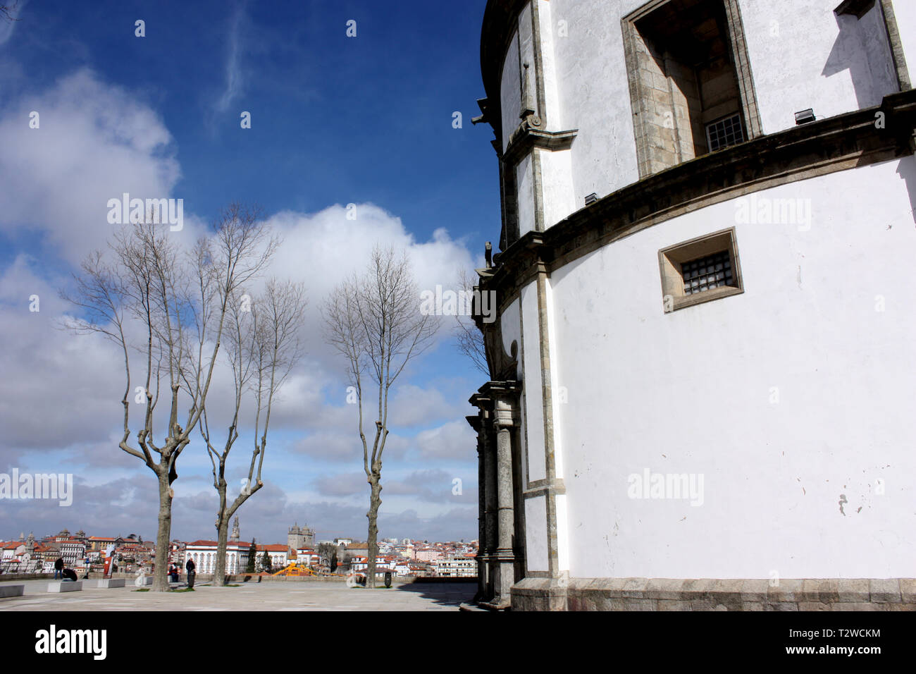 The Serra do Pilar Monastery on the south side of the River Douro Stock ...