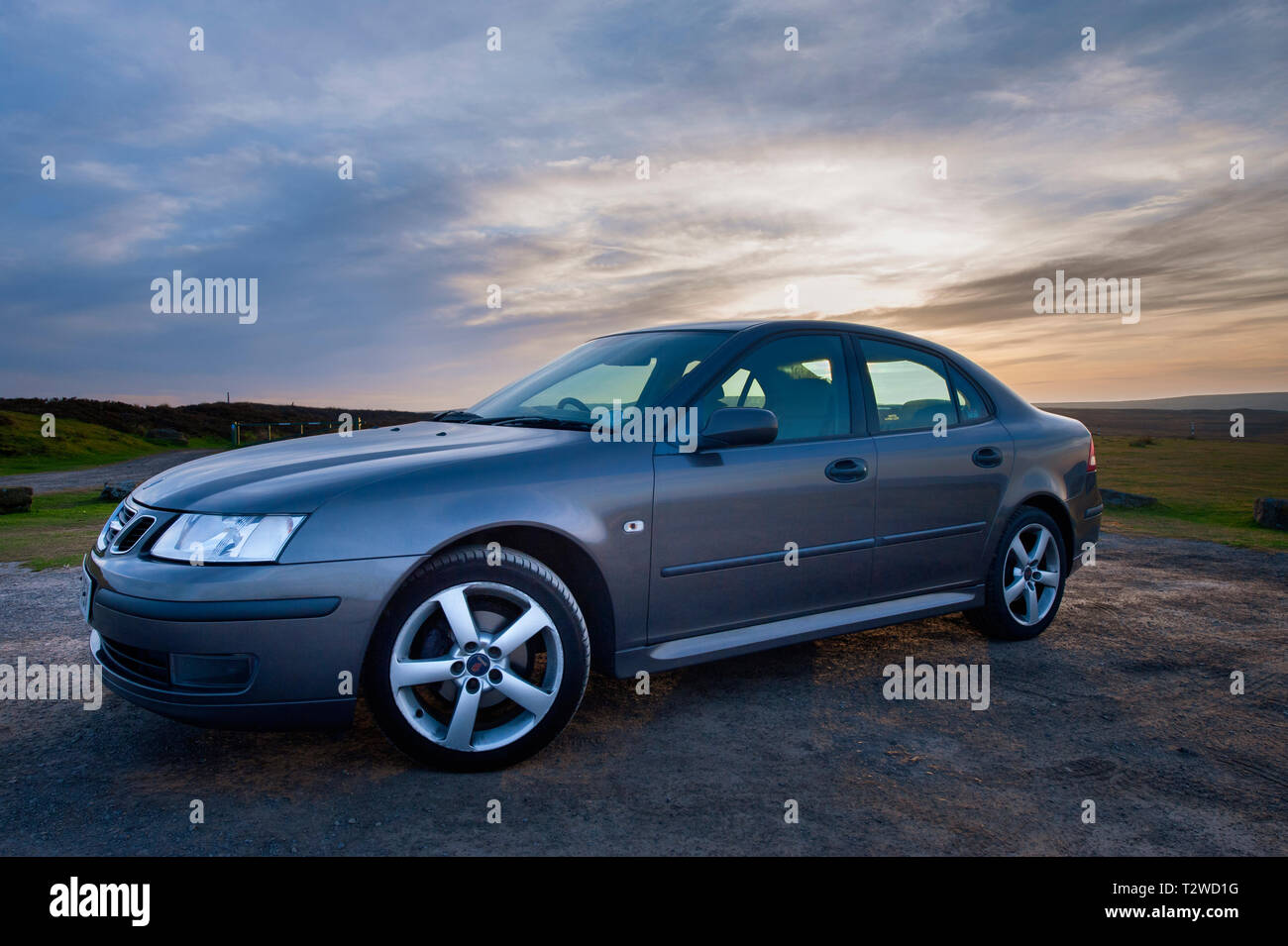 Saab 9-3 Car Stock Photo - Alamy