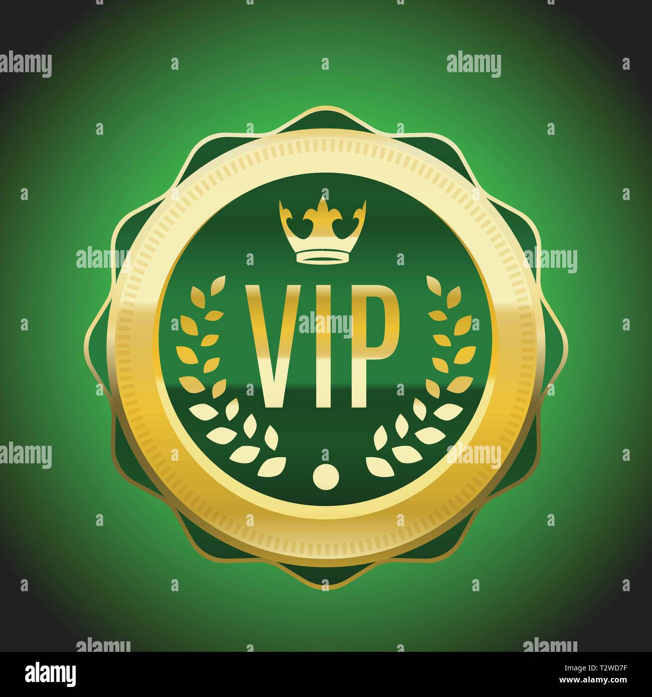 Vip golden label. Premium medal. Vector illustration Stock Vector Image ...