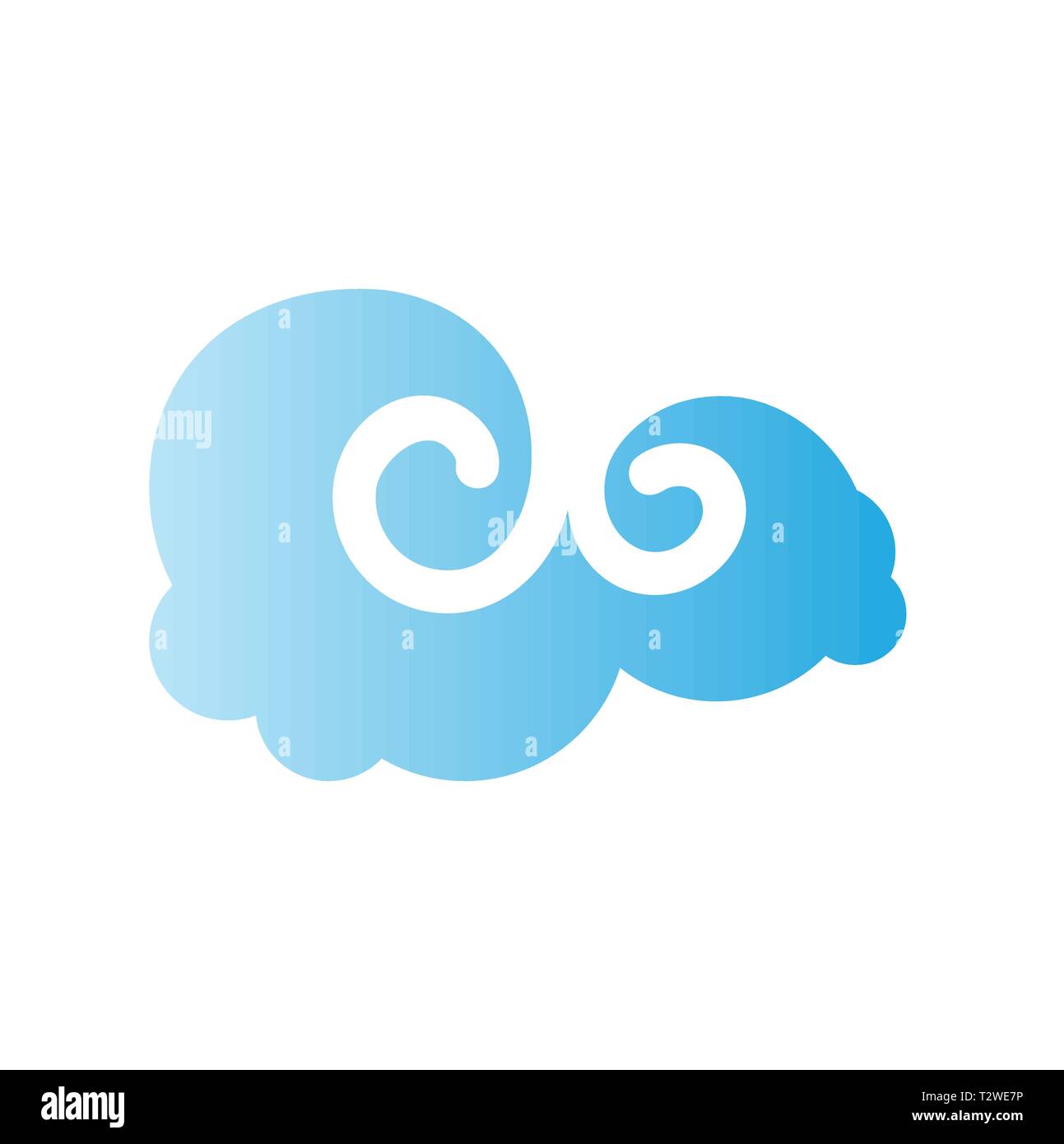 Asian cloud icon on background for graphic and web design. Simple ...