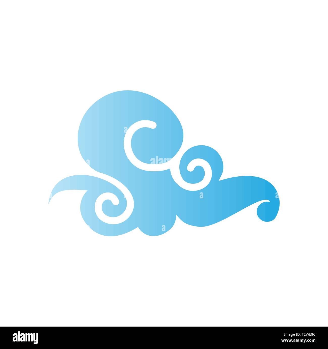 Asian cloud icon on background for graphic and web design. Simple ...