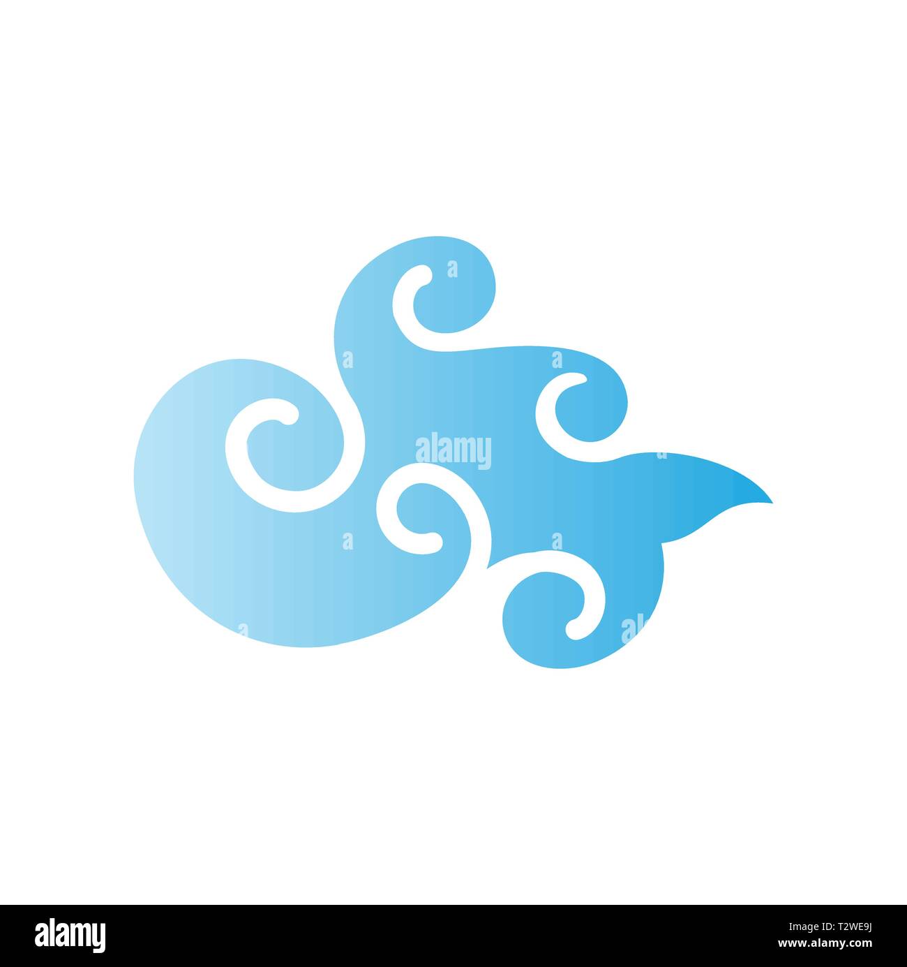 Asian cloud icon on background for graphic and web design. Simple ...