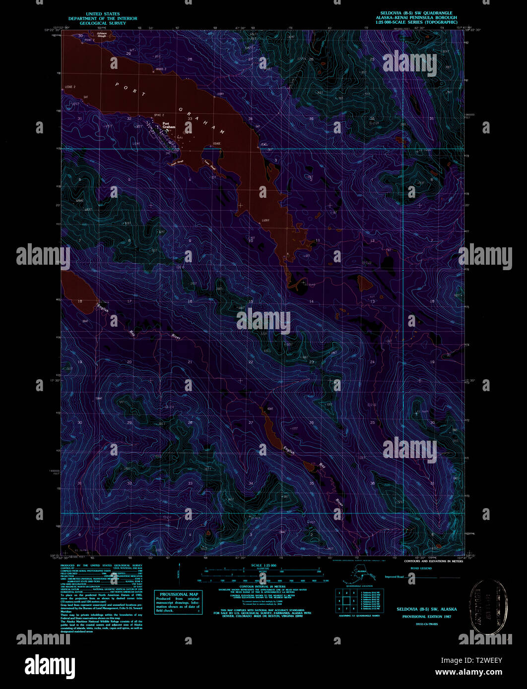 Sw alaska map hi-res stock photography and images - Alamy
