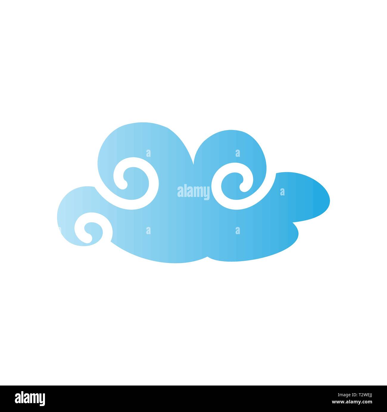 Asian cloud icon on background for graphic and web design. Simple ...