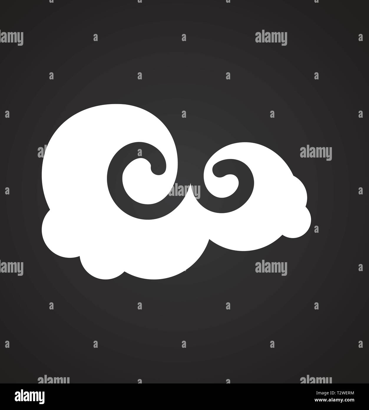 Asian cloud icon on background for graphic and web design. Simple ...