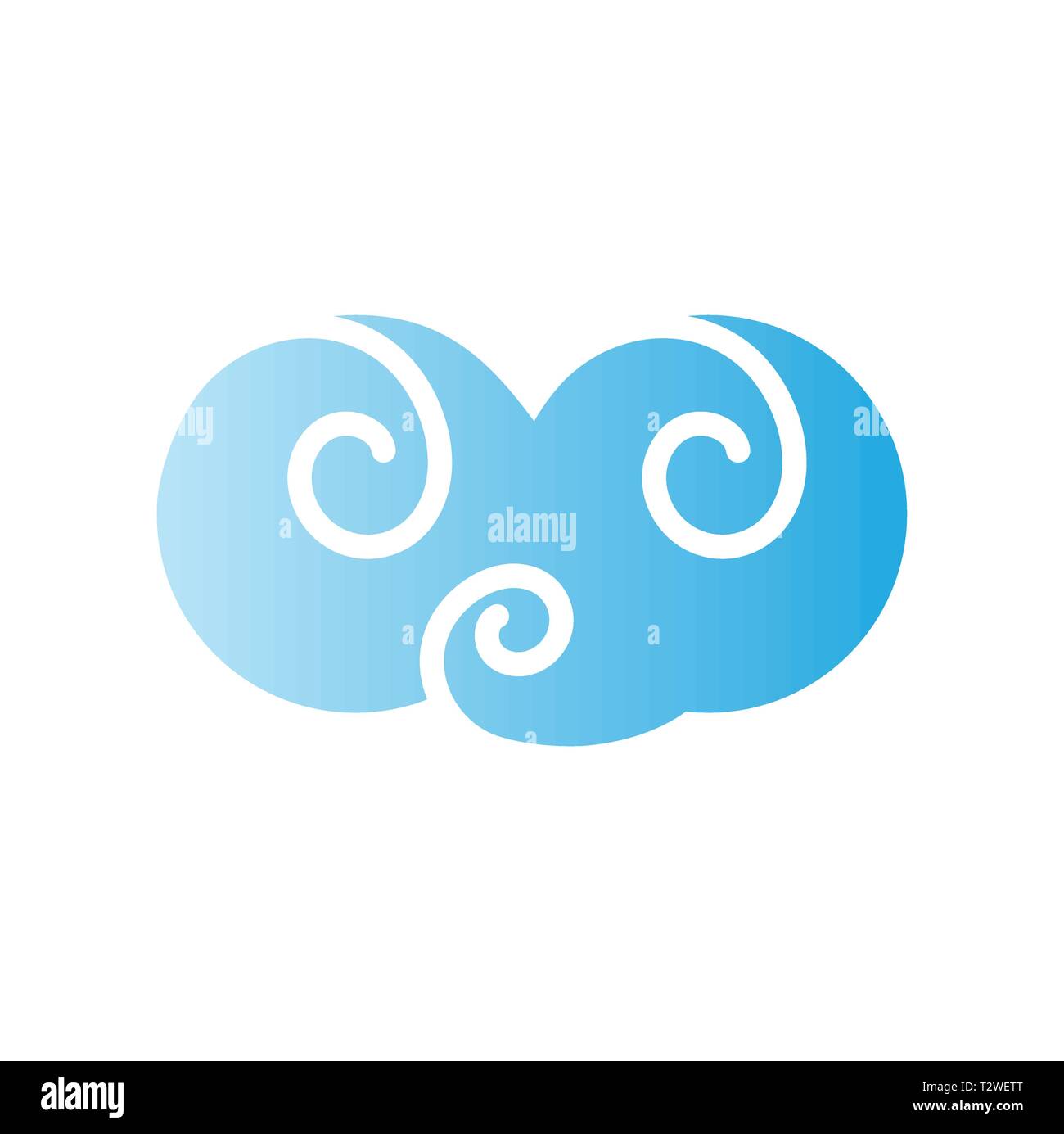 Asian cloud icon on background for graphic and web design. Simple ...