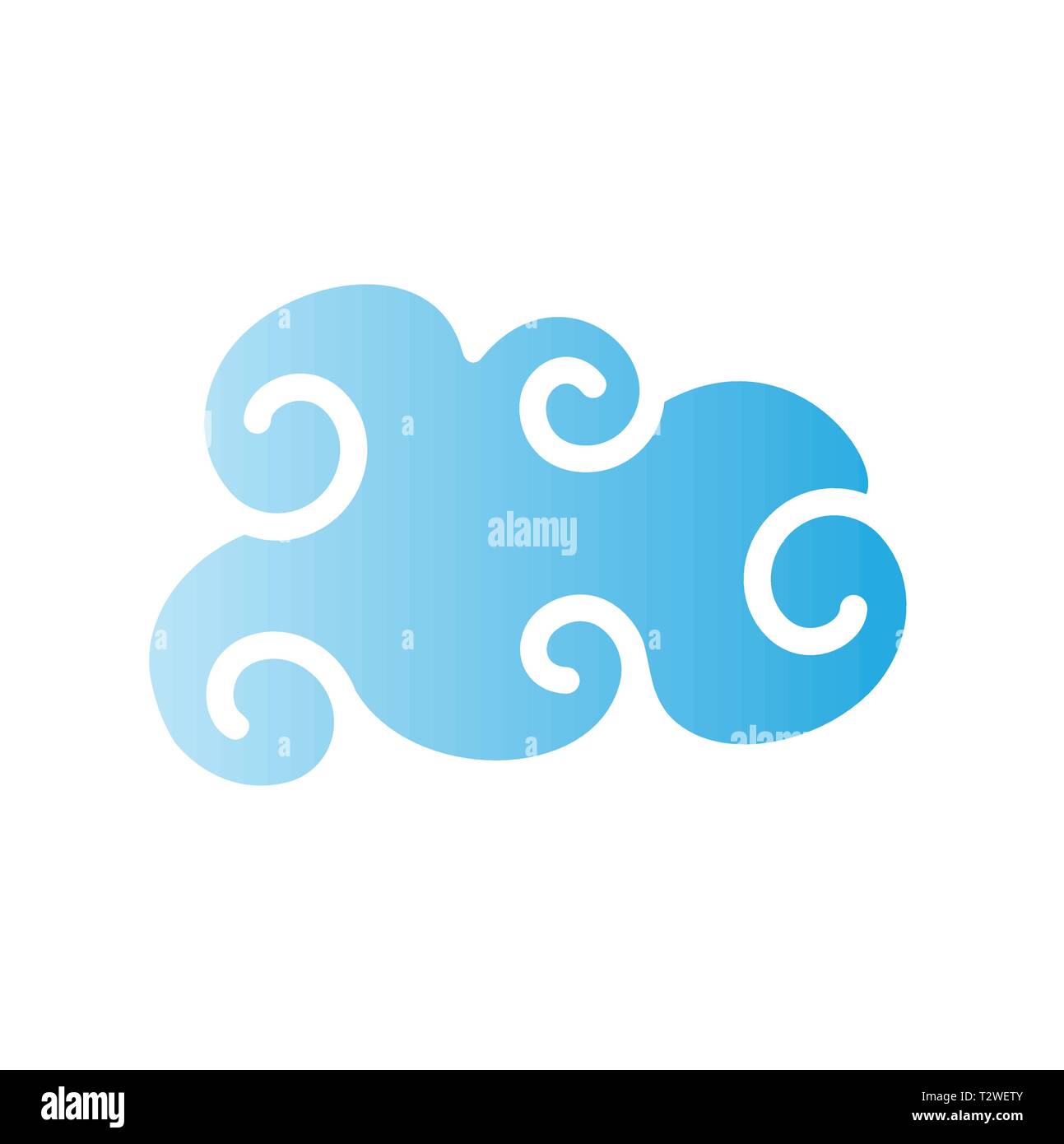 Asian cloud icon on background for graphic and web design. Simple ...