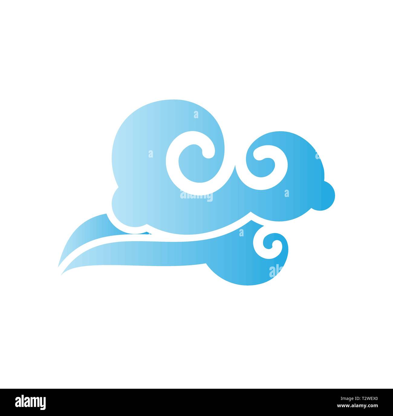Asian cloud icon on background for graphic and web design. Simple ...