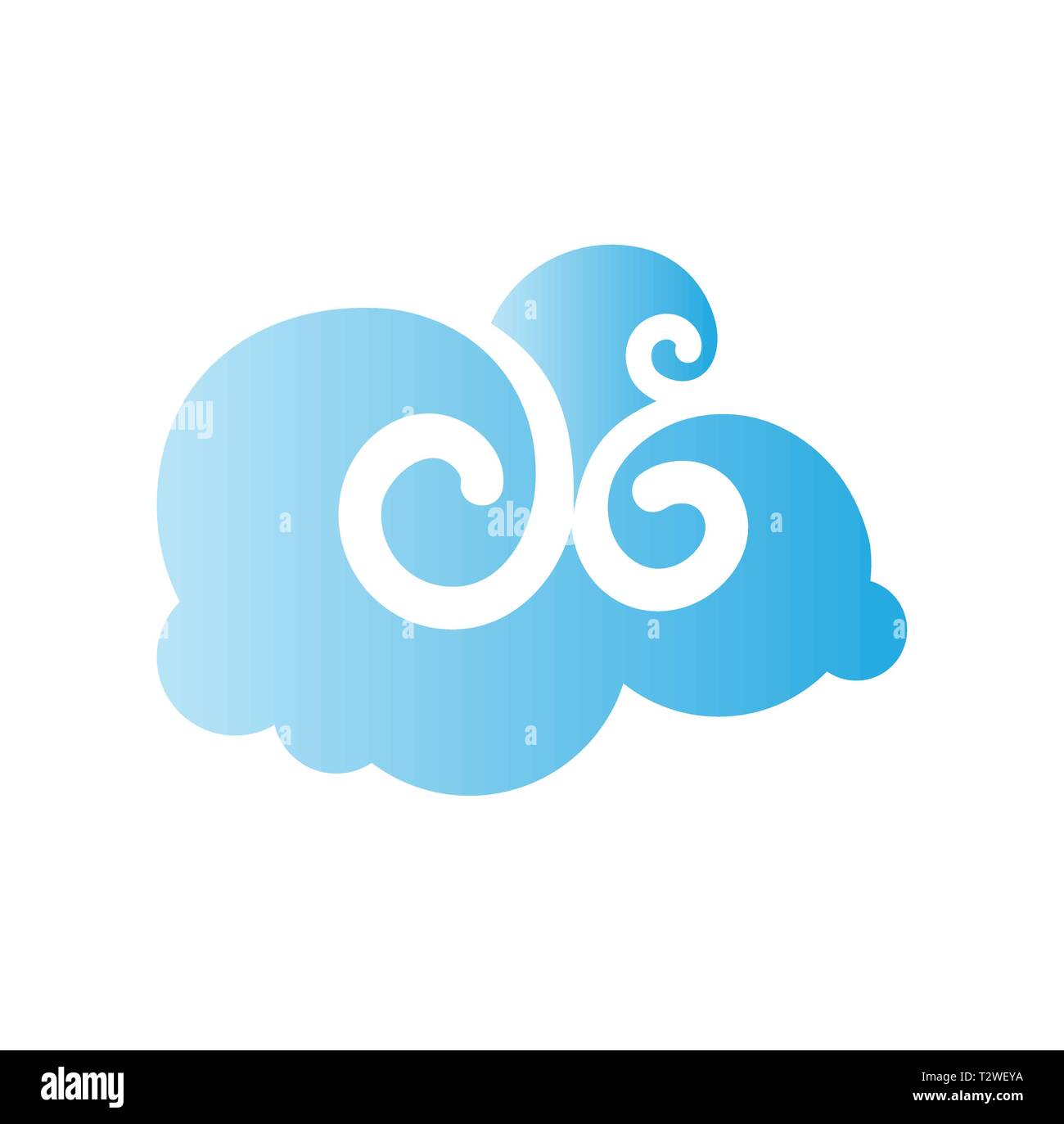 Asian cloud icon on background for graphic and web design. Simple ...