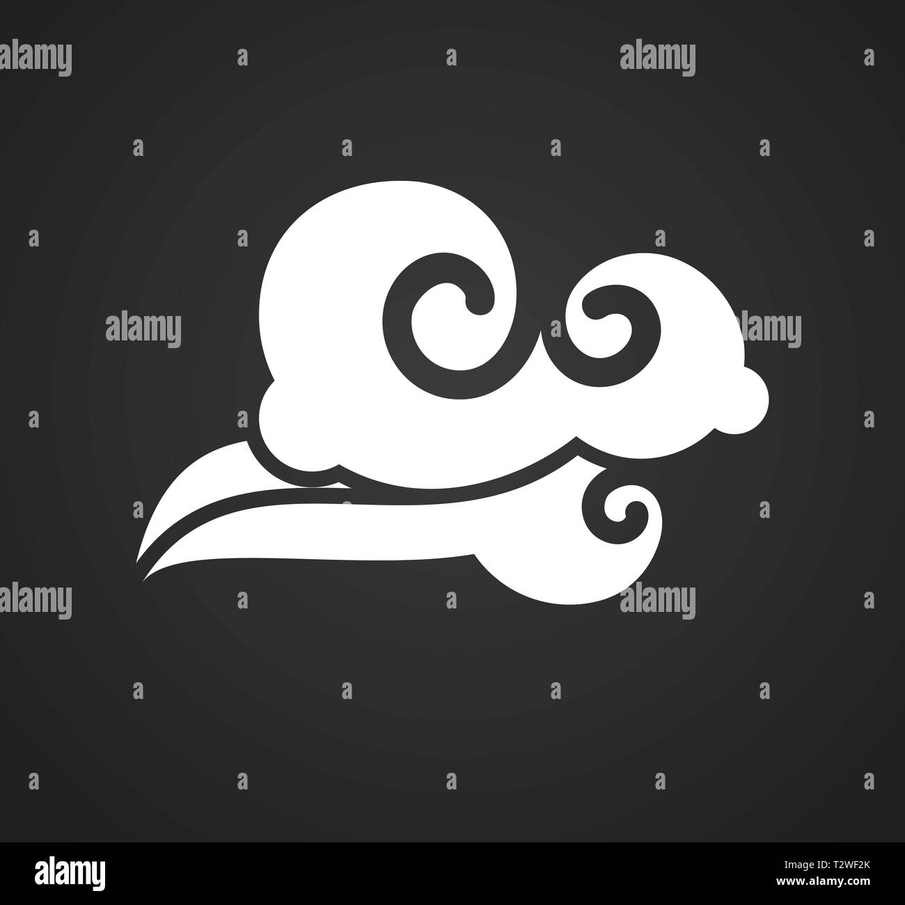 Asian cloud icon on background for graphic and web design. Simple ...