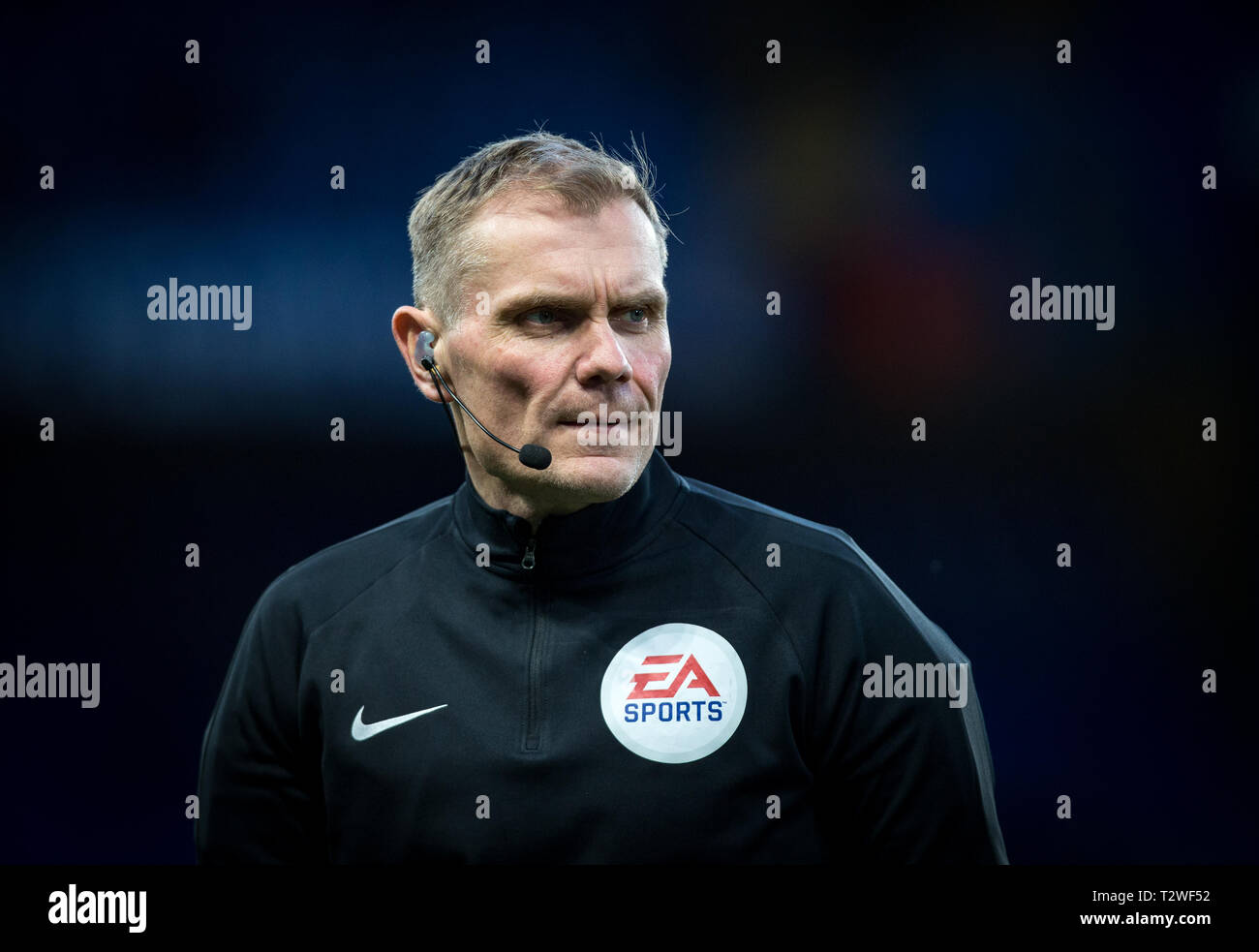 Referee Graham Scott pre match during the Premier League match between ...