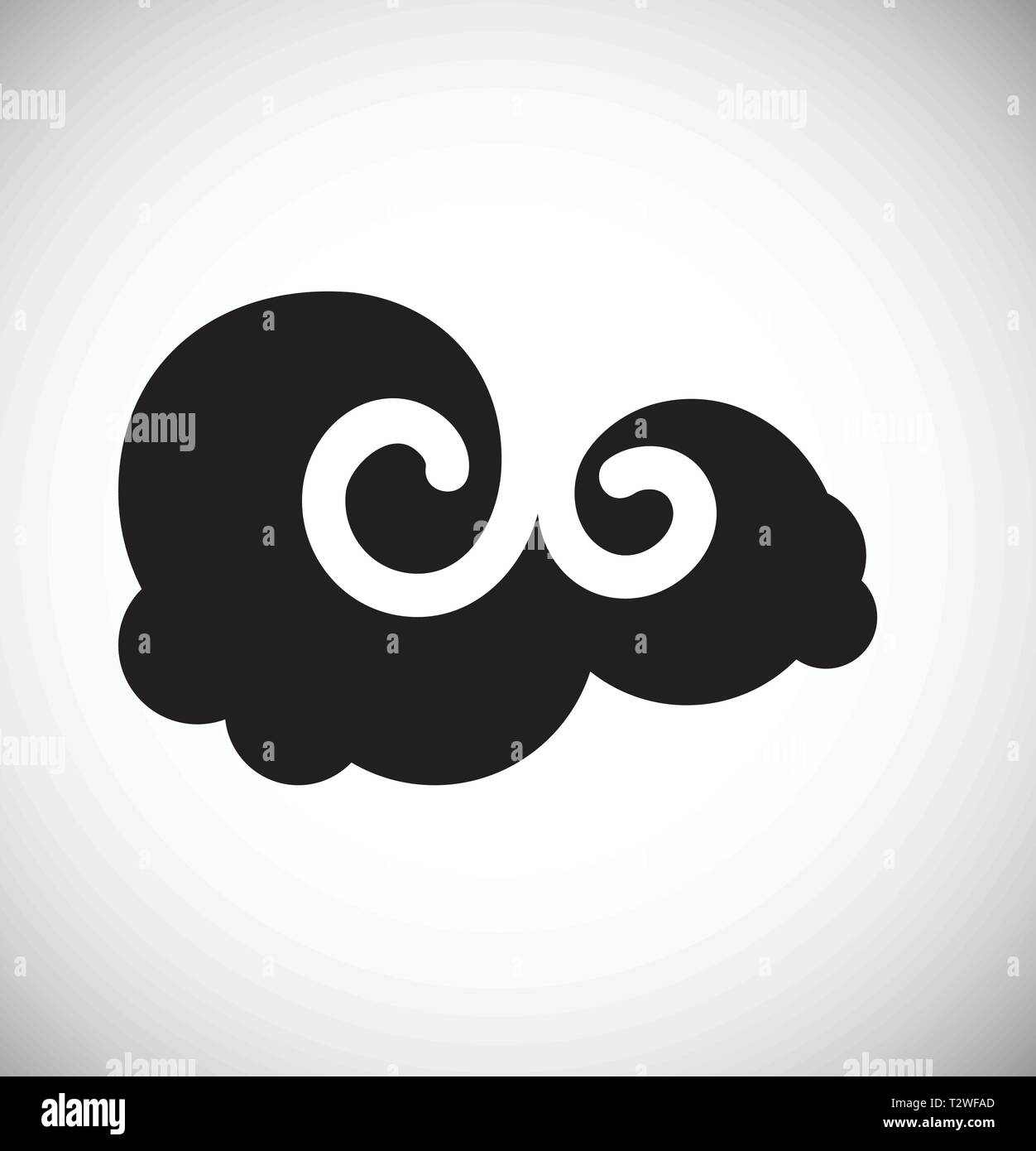 Asian cloud icon on background for graphic and web design. Simple ...