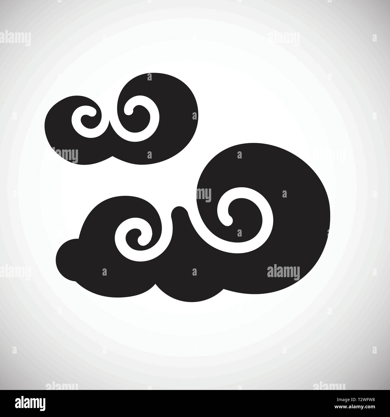 Asian cloud icon on background for graphic and web design. Simple ...