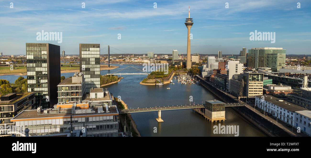 duesseldorf germany from above Stock Photo - Alamy