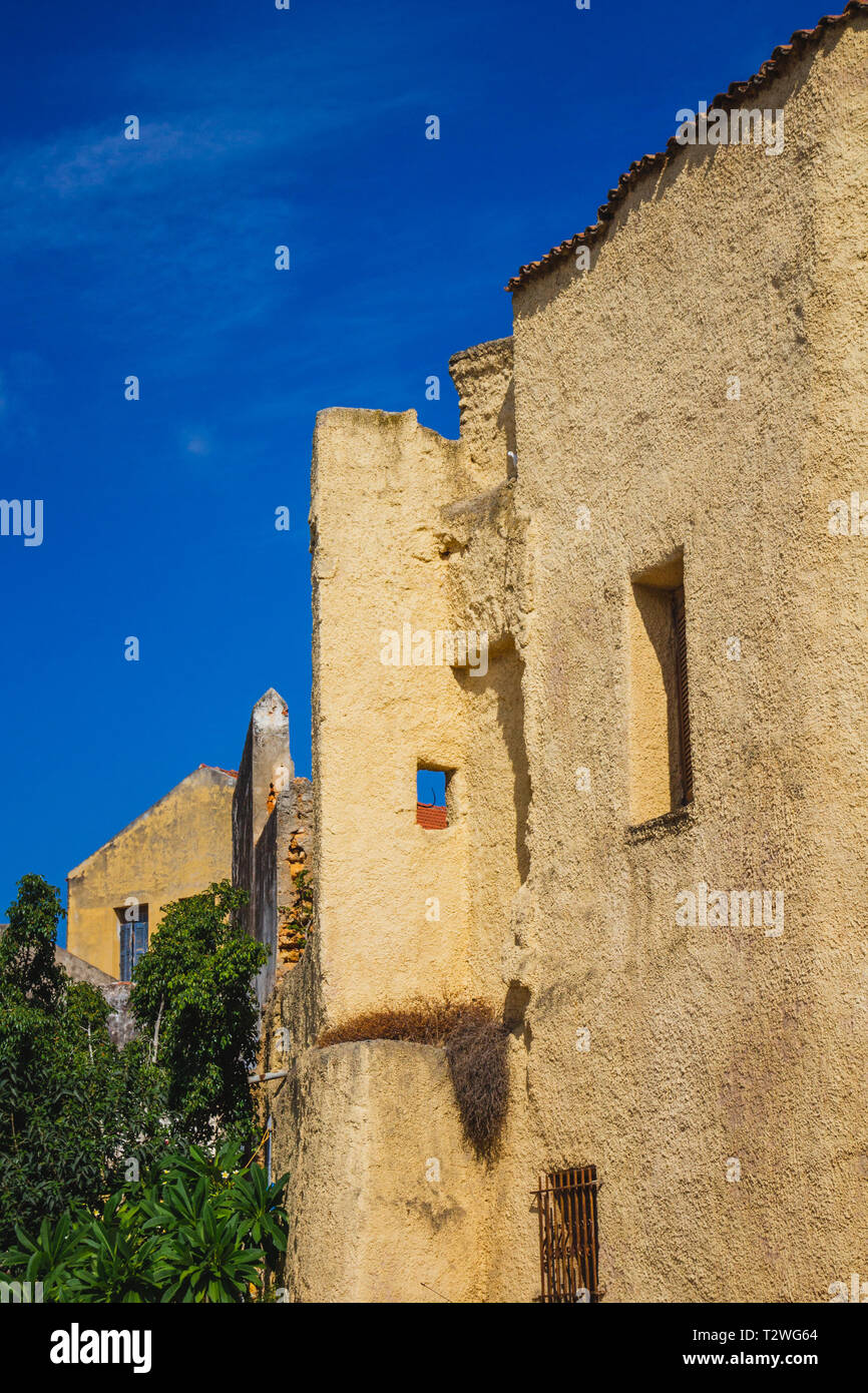 Architecture of Chania in crete island, Greece. Original architecture ...