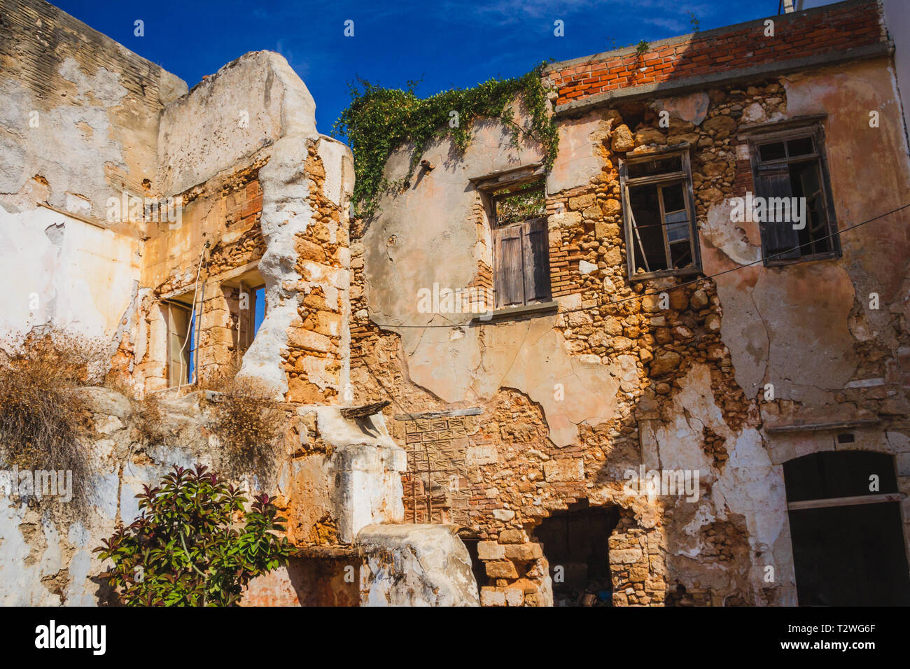 Architecture of Chania in crete island, Greece. Original architecture ...