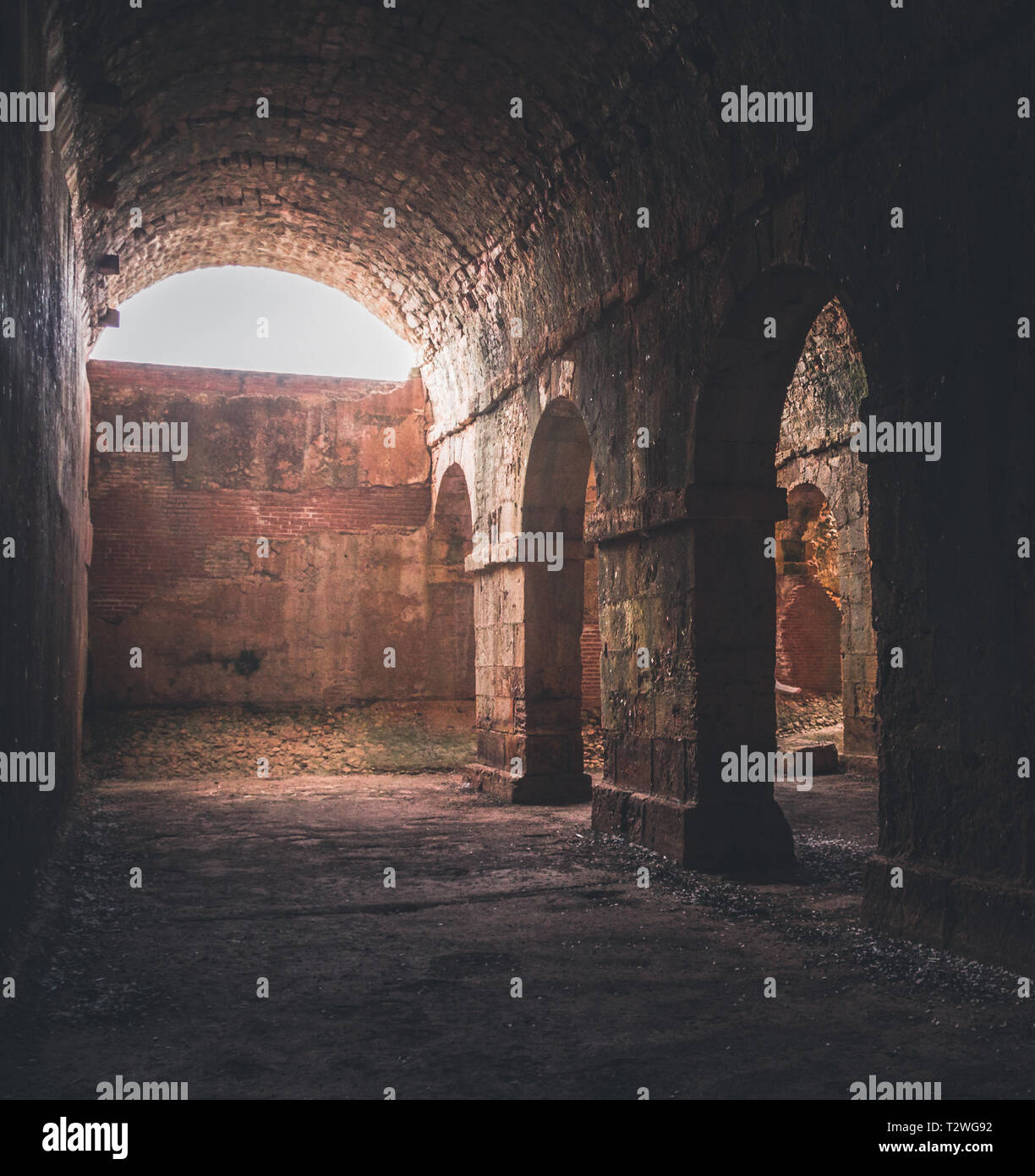 Buildings and original architecture of ancient city Aptera in Crete ...