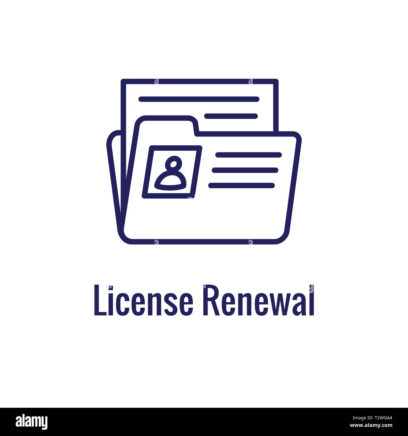 Drivers Test & License Icon Set and Web Header Banner Stock Vector ...