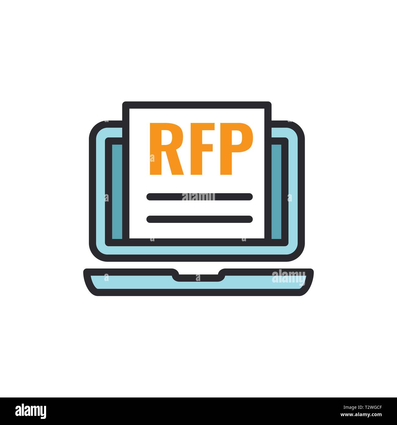 RFP Icon - request for proposal concept - idea Stock Vector Image & Art ...
