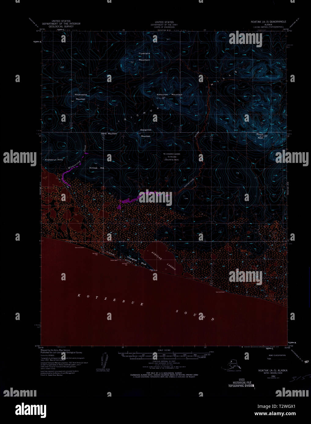 Map of noatak hi-res stock photography and images - Alamy