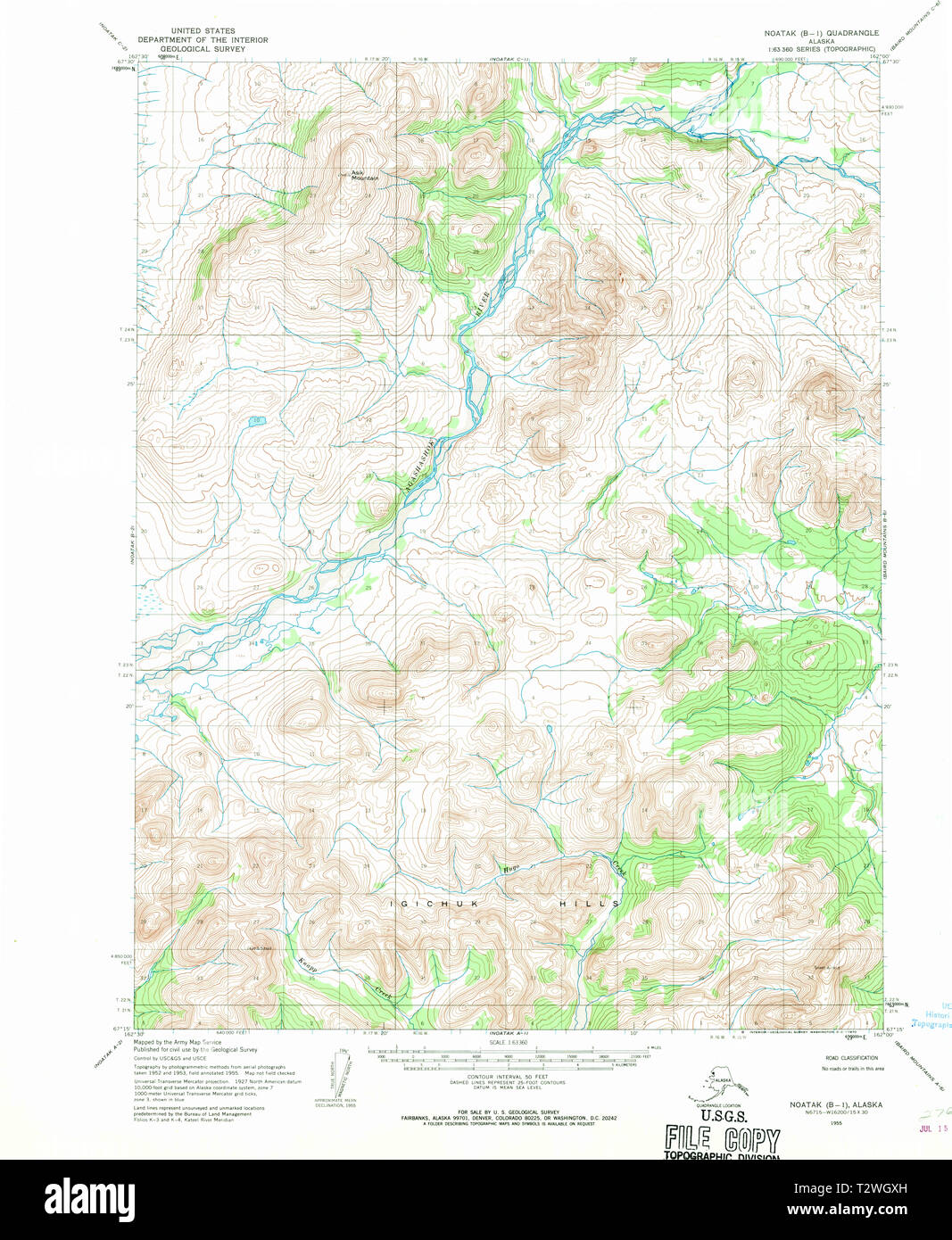 Map of noatak hi-res stock photography and images - Alamy