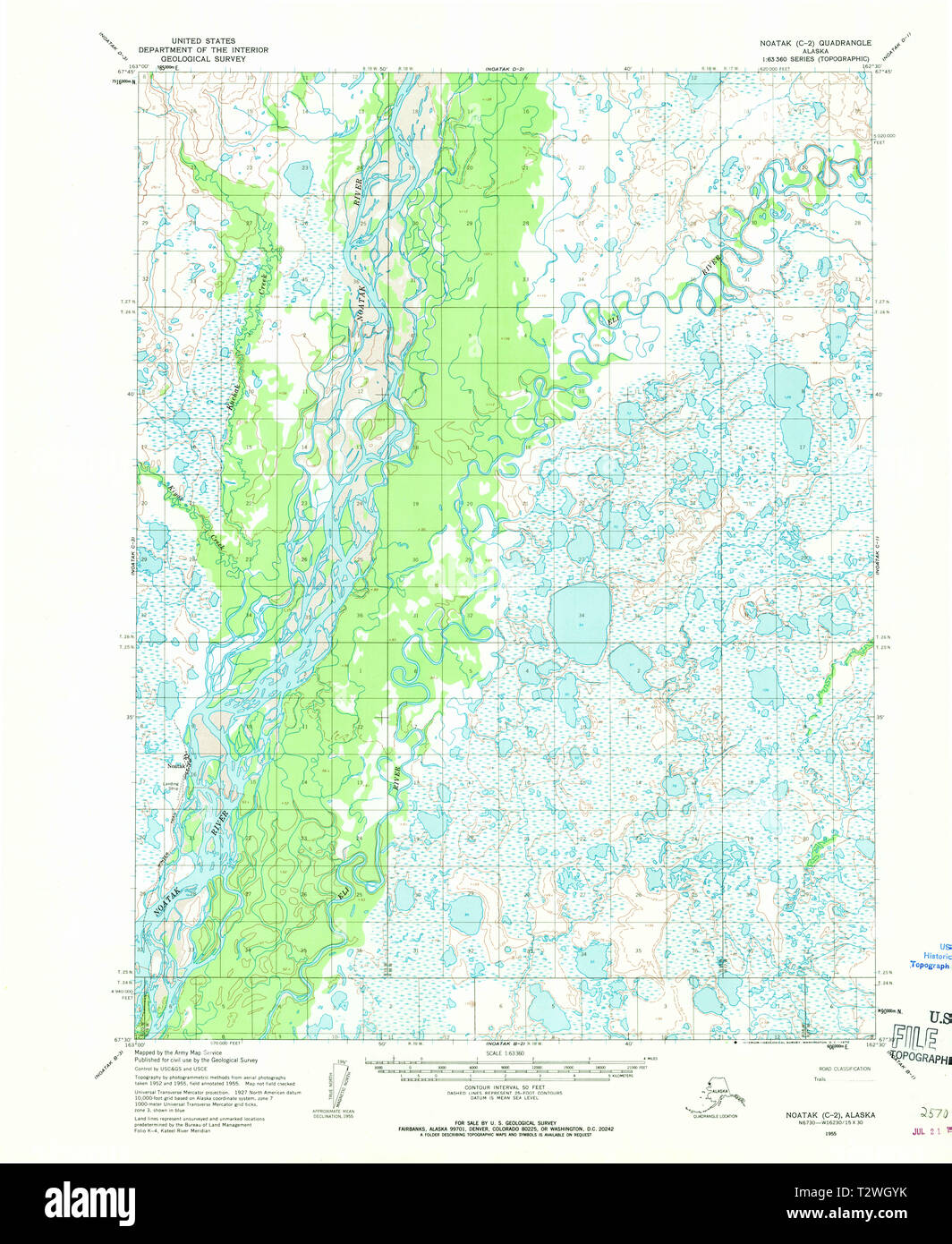 Map of noatak hi-res stock photography and images - Alamy