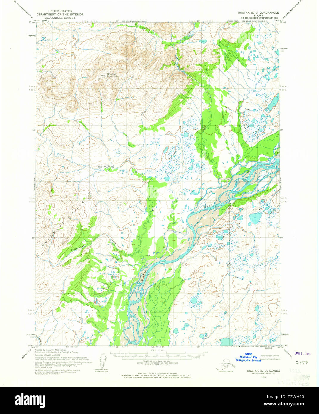 Map of noatak hi-res stock photography and images - Alamy