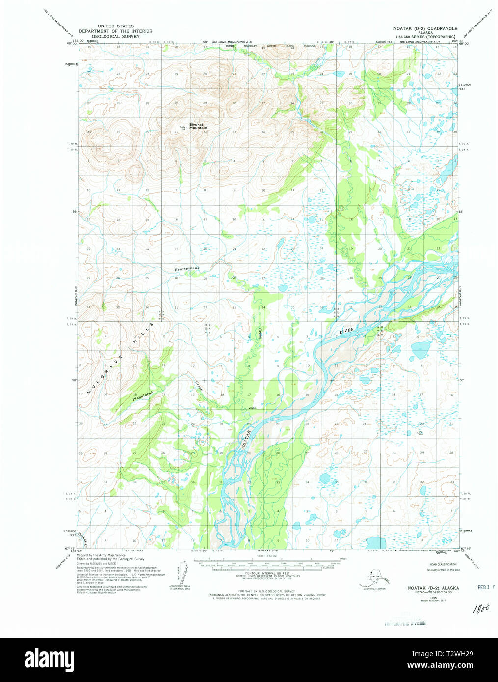 Map of noatak hi-res stock photography and images - Alamy