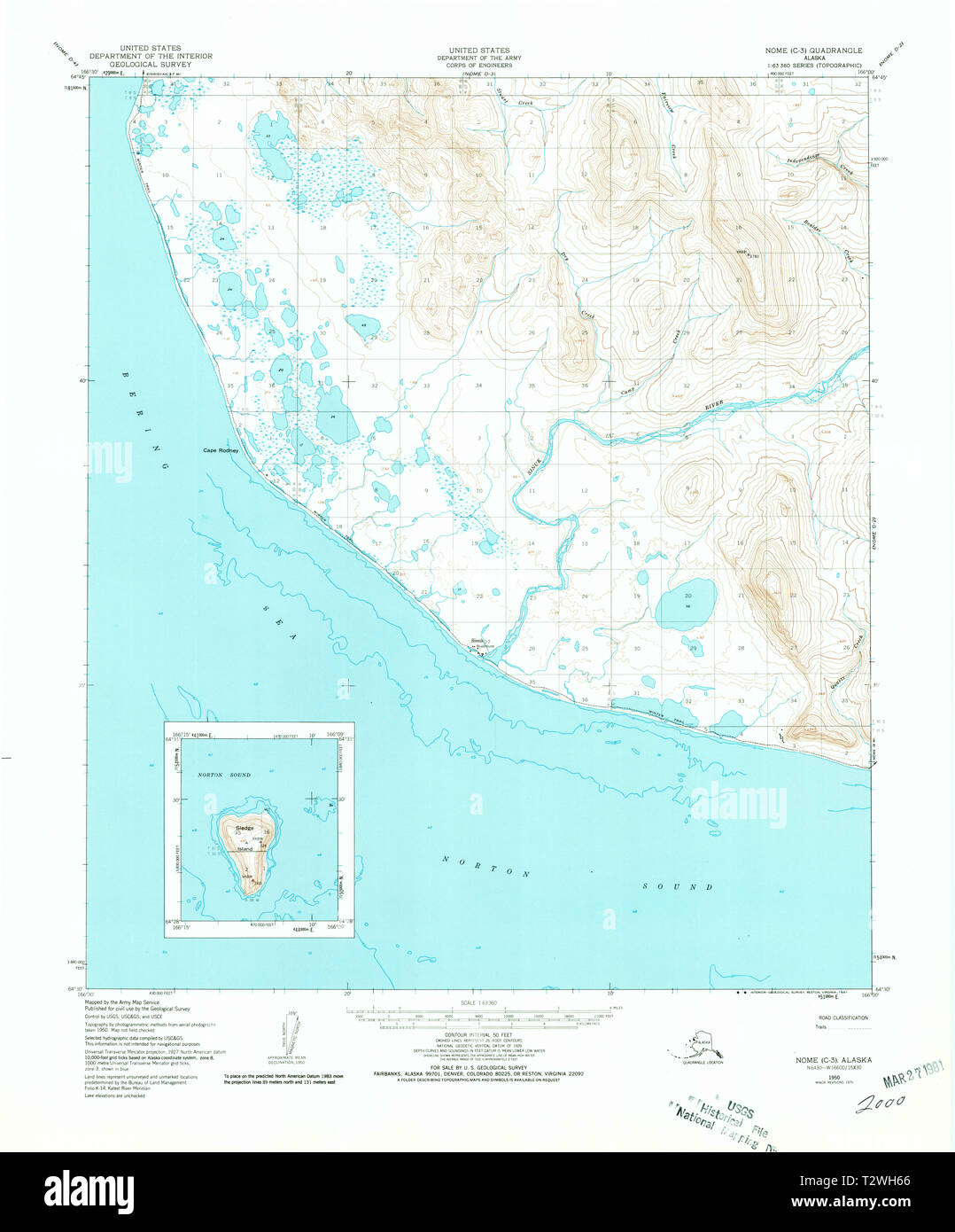Map of nome alaska hi-res stock photography and images - Alamy