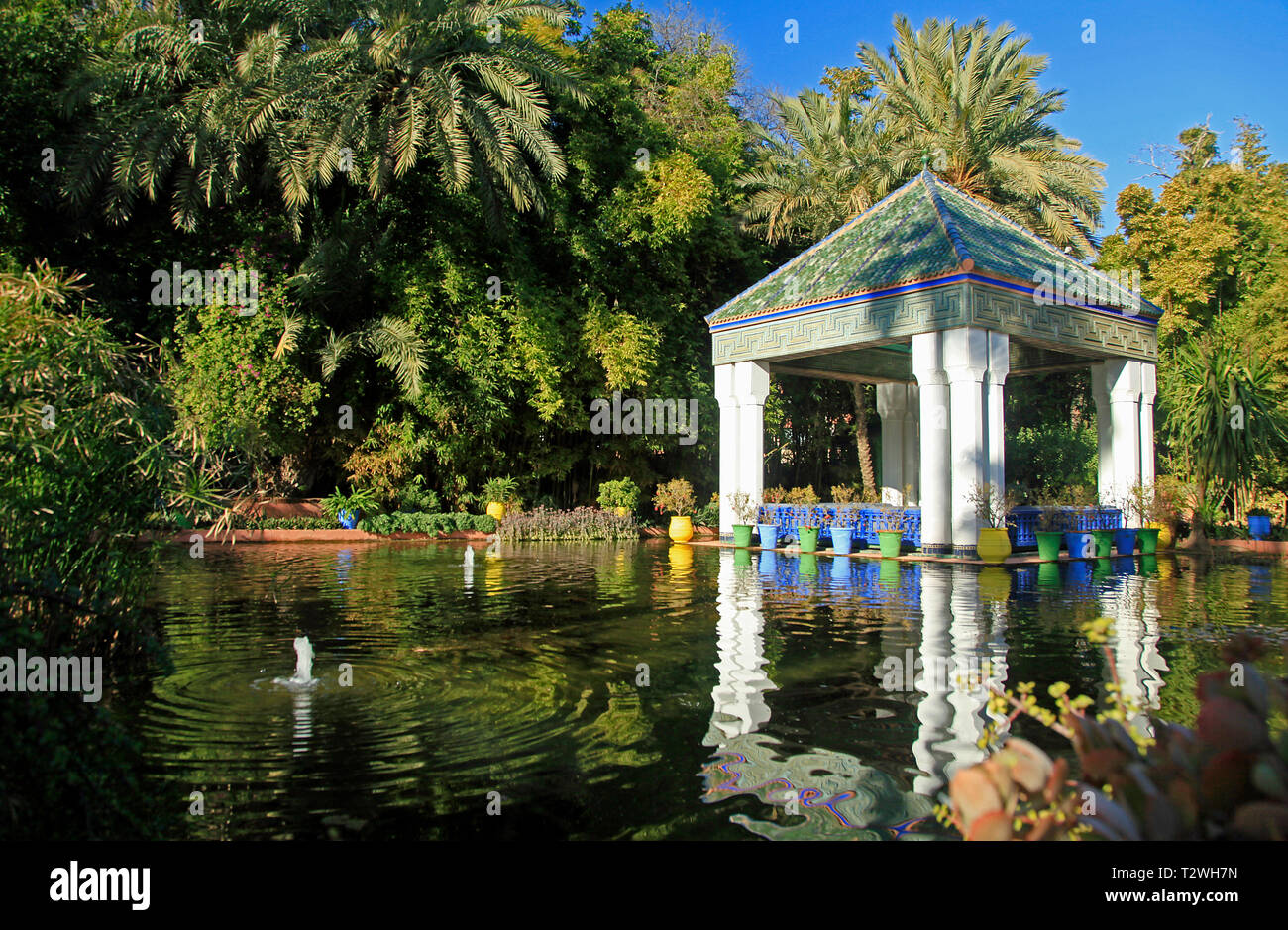The reflecting pool, Marrakech Stock Photo - Alamy
