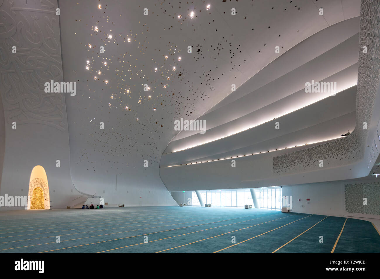 interior of the mosque, Faculty and College of Islamic Studies, Hamad ...