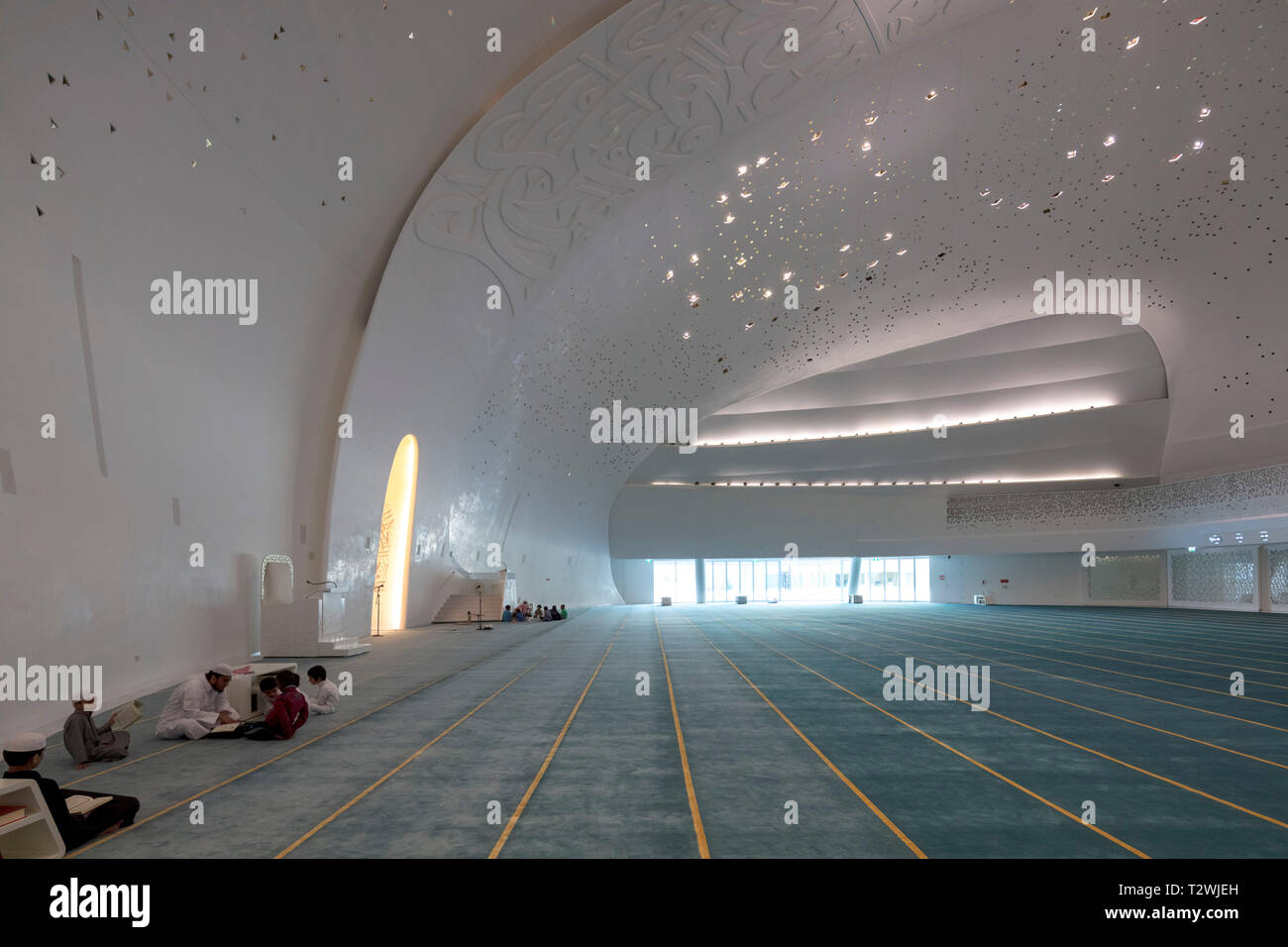 interior of the mosque, Faculty and College of Islamic Studies, Hamad ...