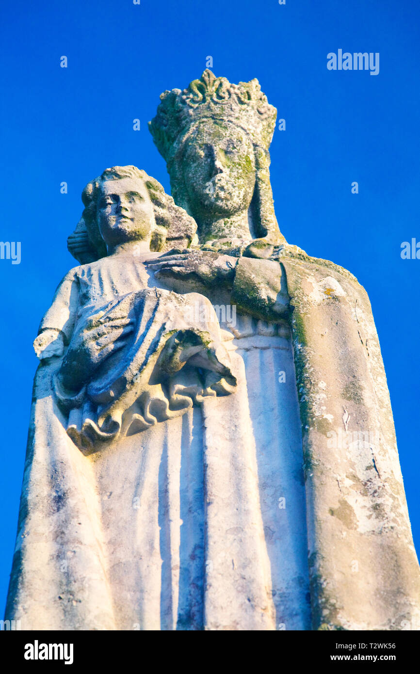 Our Lady of Penrhys Statue, Rhondda Valley, Wales, UK Stock Photo - Alamy