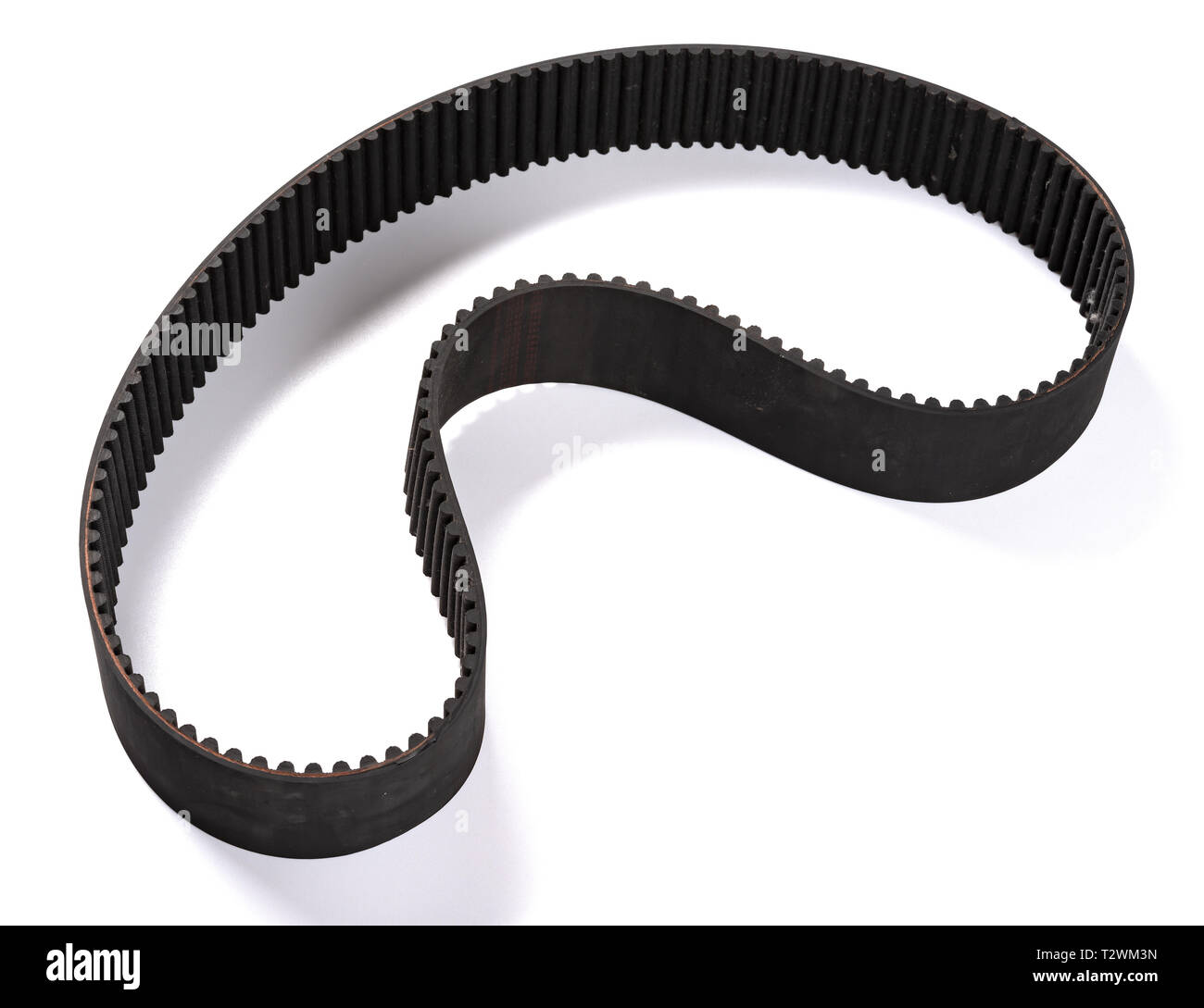 one piece rubber belt gears on a white background Stock Photo - Alamy