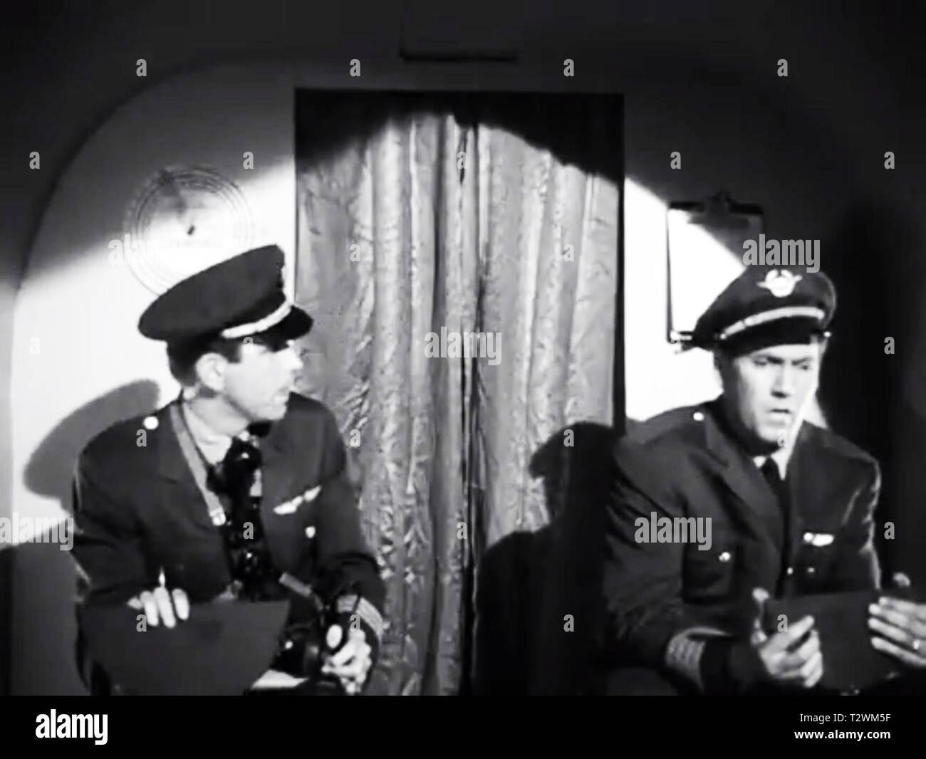 The plane and Pilots from Plan 9 from Outer Space Stock Photo - Alamy