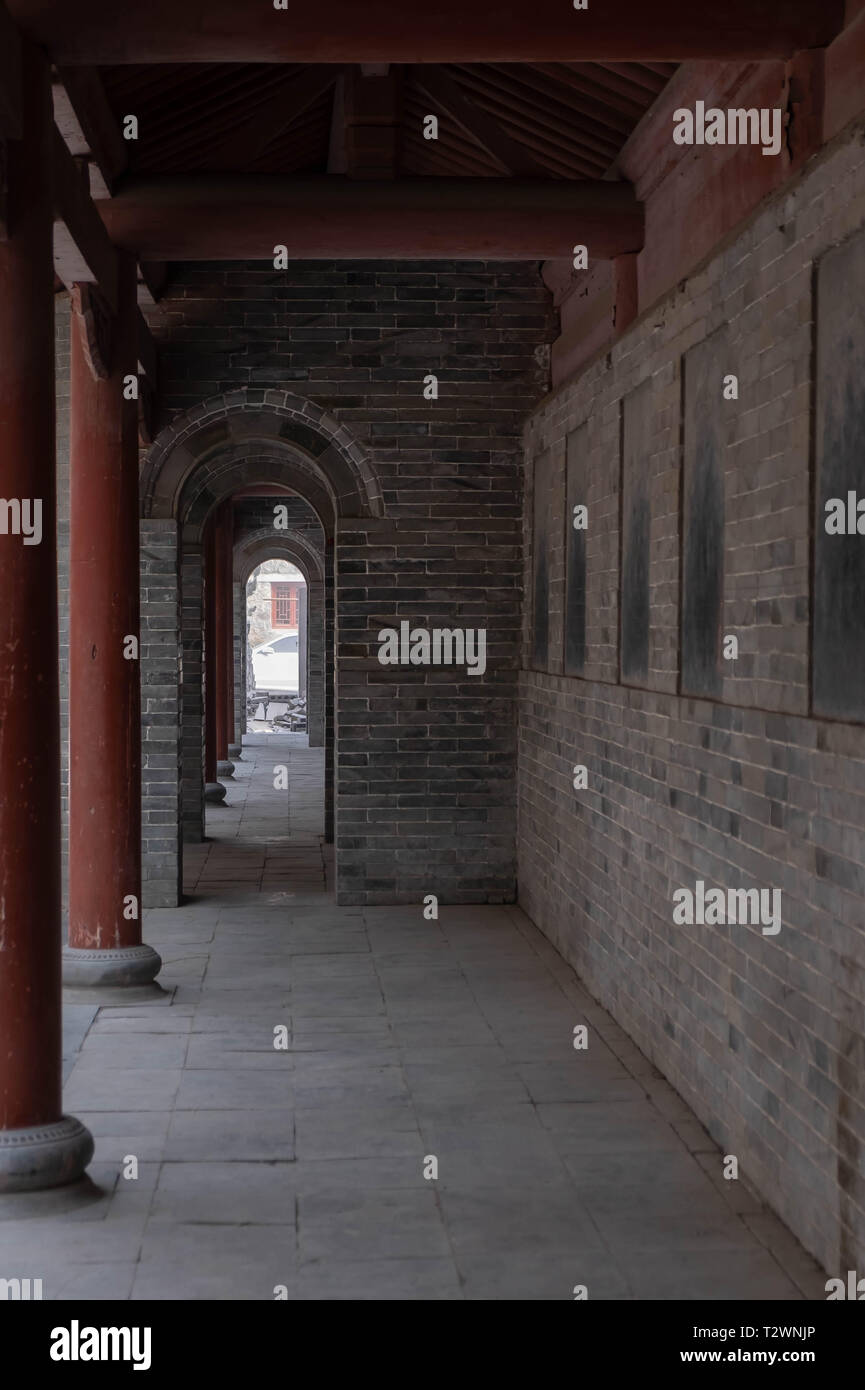 Luoyang, Henan/China- JANUARY 20, 2019: Shaolin temple is a one of the ...