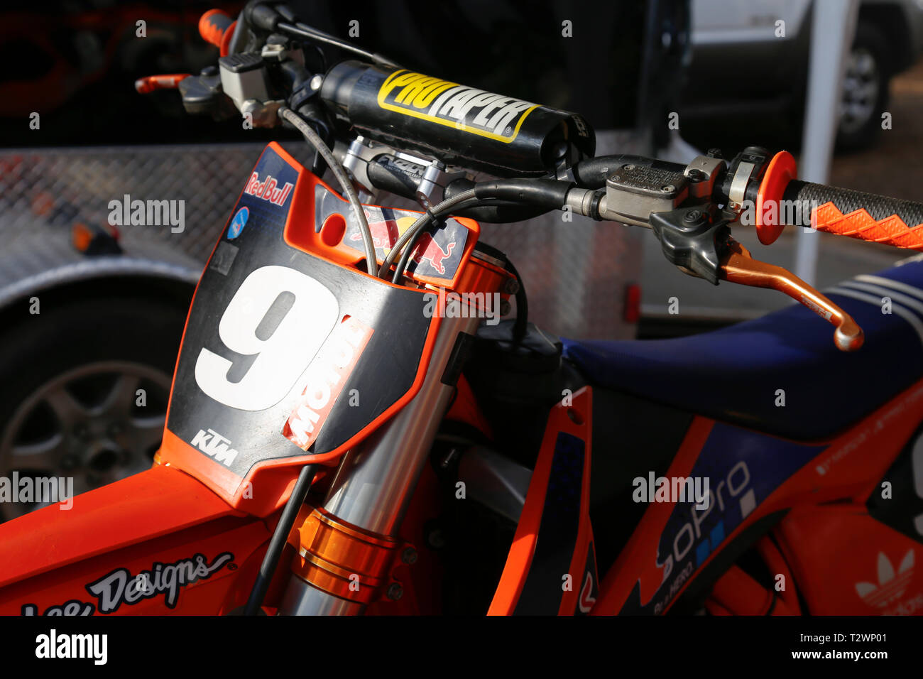 Scene from motocross Stock Photo - Alamy