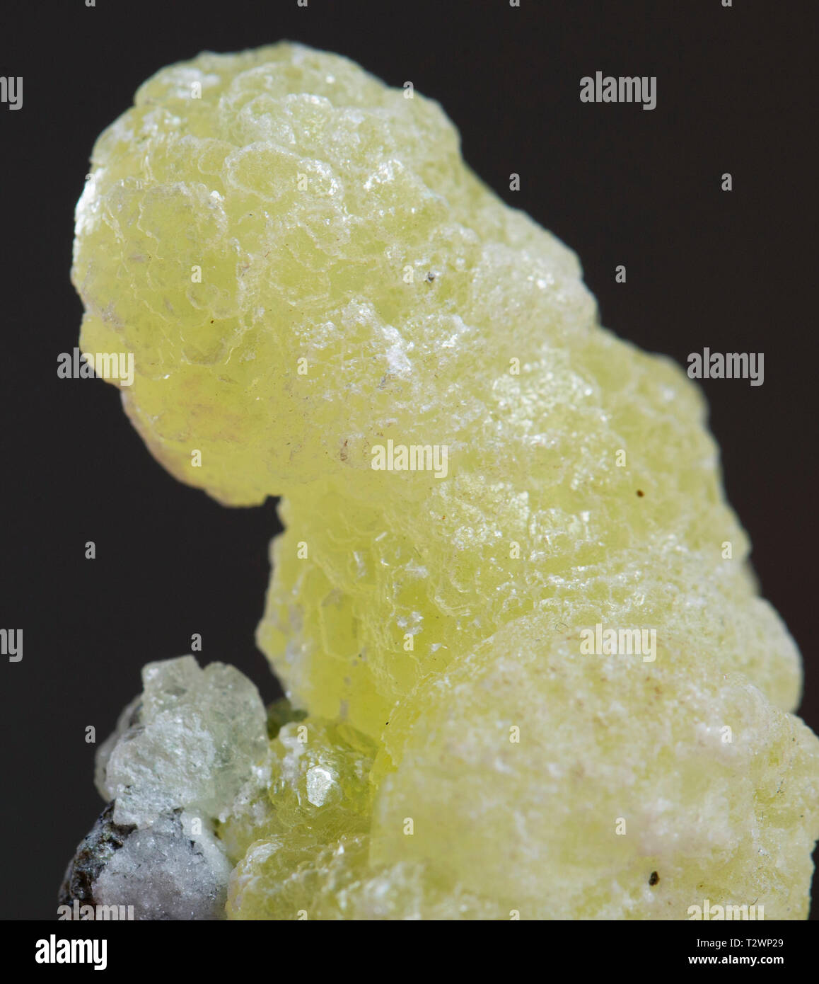 sulphur mineral specimen stone Stock Photo - Alamy